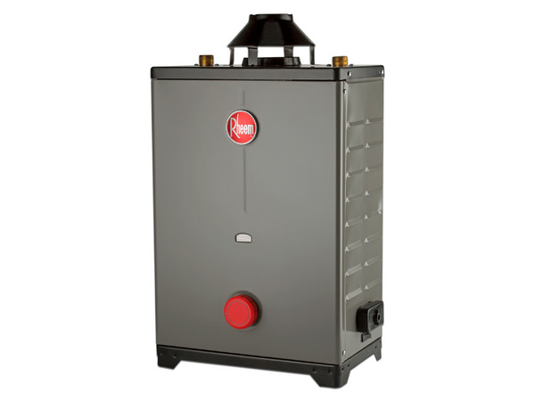 Boiler de Paso Rheem One, Gas LP, 8 Litros, Color Gris.