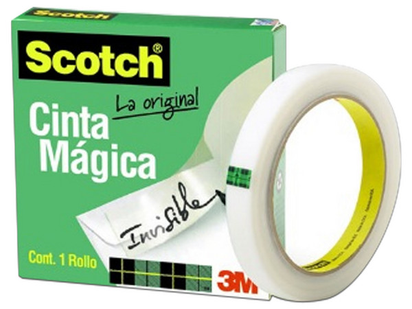 Cinta Adhesiva Scotch 3M Mágica 810, 18mm x 65m, 1 pieza.