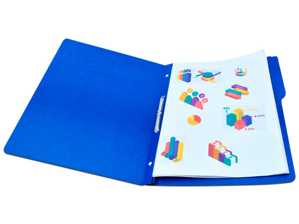 Folder ACCO Brands Accopress Tamaño Carta con Broche, Color Azul Obscuro.