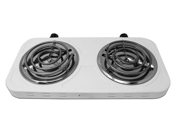 Parrilla Eléctrica MAYWARE, 2 Quemadores, 2000W.