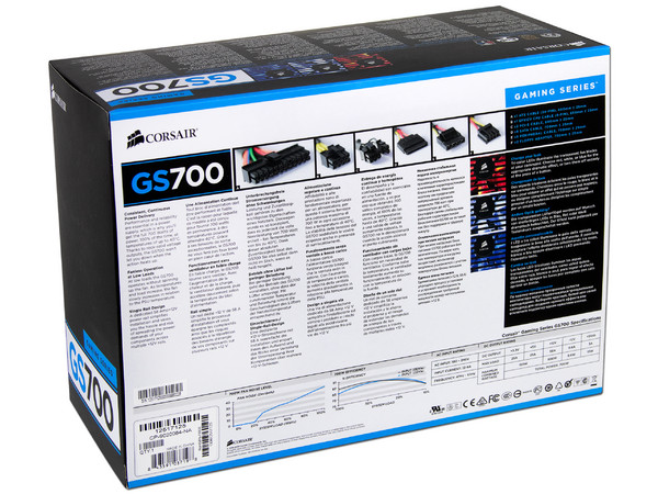Fuente de Poder Corsair GS700 de 700W.