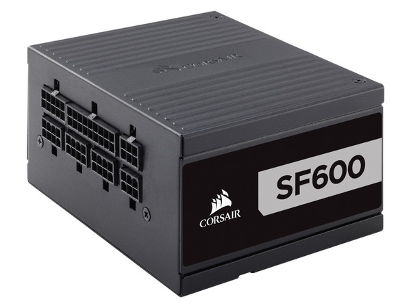 Fuente de Poder Modular Corsair SF600 de 600W, SFX, 80 PLUS Platinum.