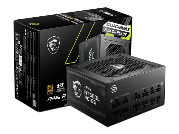 Fuente de Poder Modular MSI MPG A750GL de 750W con PCIE5 de 450W, ATX ...