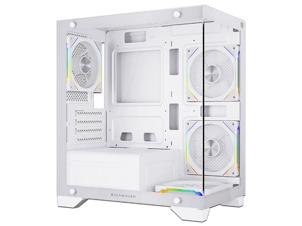 Gabinete Balam Rush Tank Perform 3600 Mini Torre Blanco Cristal Sin ...