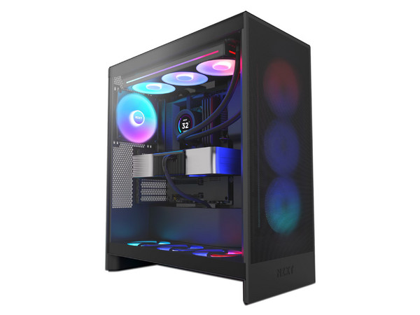 Gabinete Gamer NZXT H7 Flow RGB, Mid-Tower, ATX (Sin fuente de poder ...