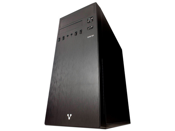Gabinete Vorago Gab-101, Mid-Tower, ATX (sin fuente de poder). Color Negro.