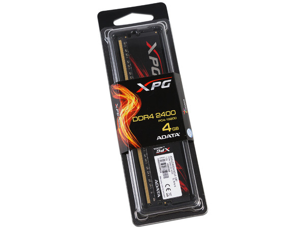 Memoria ADATA XPG Flame DDR4, PC4-19200 (2400MHz), CL16, 4 GB. Color Negro.
