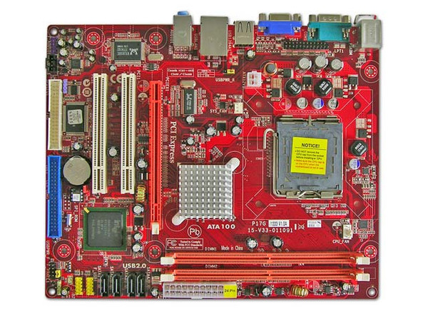 T. Madre PCCHIPS P17G/1333, ChipSet Intel 945GC, Soporta: Cel.400, DualCore/Duo, 1066/800MHz ...