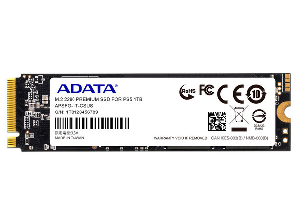 Unidad de Estado Sólido ADATA Premium de 1TB para PS5, M.2 NVMe PCIe 4.0.