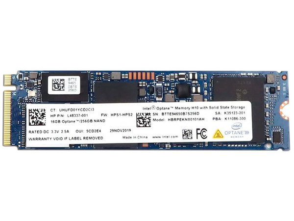 Unidad de estado sólido Intel Optane H10 de 256GB (con 16GB Optane), M ...