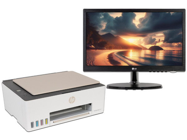 Combo de Multifuncional HP Smart Tank 523 con Sistema de Tanques de ...