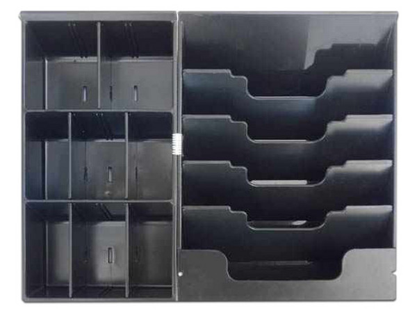 Cajón de dinero POSline CD010, 8 separadores para monedas y 5 para ...