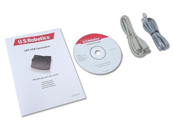 Fax/Módem Externo US Robotics, 56K, v.92, Interfase USB