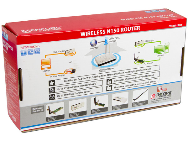 Ruteador Inalámbrico Encore N150.