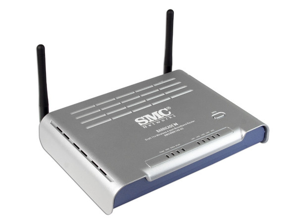 Ruteador SMC Wireless-N Barricade N con 4 Puertos hasta 300Mbps.