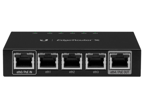Router Ubiquiti Networks EdgeRouter X de 5 puertos Gigabit Ethernet.