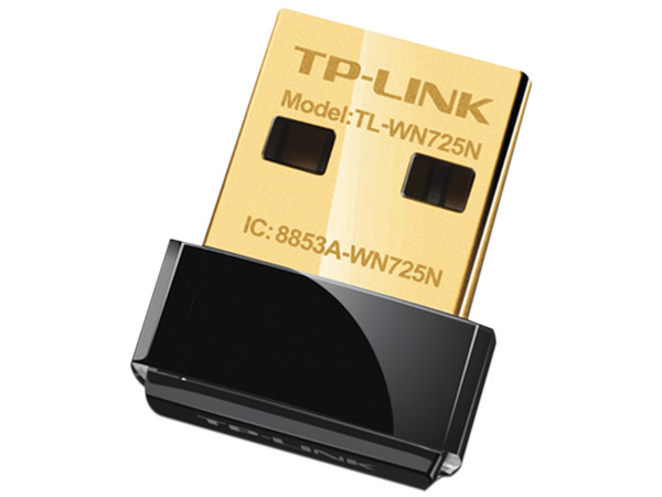 Adaptador de red inalámbrica TP-Link TL-WN725N, hasta 150mbps, USB.