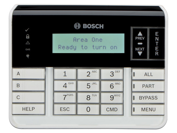 Teclado alfanumérico Bosch B920 para paneles de alarma SDI2.