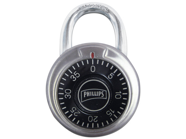 Candado de Combinaci贸n Phillips, No Requiere Llave, Color Negro. Candado de Combinaci贸n Phillips, No Requiere Llave, Color Negro.
