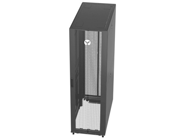 Gabinete Rack Vertiv VR3300 de 42U, Acero, Color Negro.
