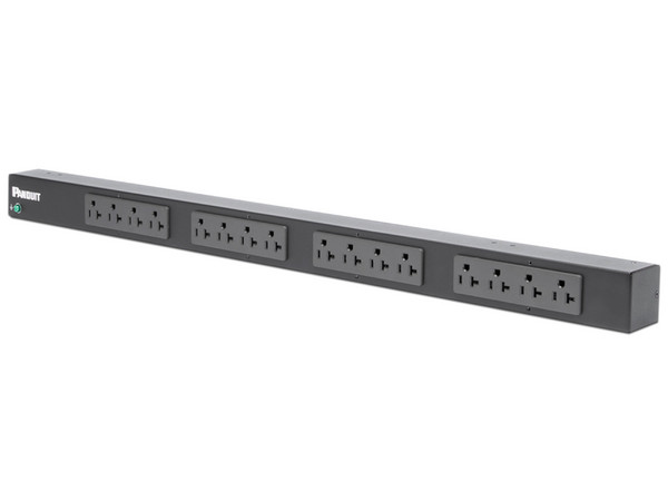 PDU Básico para Distribución de Energía Panduit, Enchufe de Entrada NEMA 5-20P, Con 16 Salidas ...