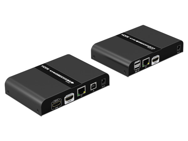 Kit de Extensor KVM Epcom TT671KVM, Resolución 4K, hasta 70 metros de transmisión, HDMI, USB 2.0 ...