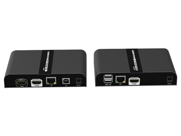 Kit de Extensor KVM Epcom TT671KVM, Resolución 4K, hasta 70 metros de transmisión, HDMI, USB 2.0 ...