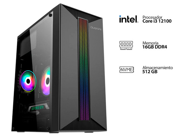 PC de Escritorio Powerbit: Procesador Intel Core i3 12100 (hasta 4.3 ...