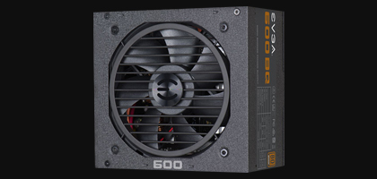 Fuente de Poder Semi-Modular EVGA 600 BQ de 600W, ATX, 80 Plus Bronze.