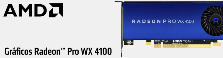 Tarjeta de Video AMD Radeon Pro WX 4100, 4GB GDDR5, 4xMini DisplayPort ...