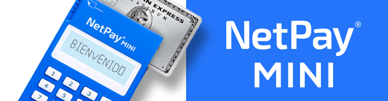 Lector de Tarjetas NetPay Mini. Compatible Android/iOS. Color Azul.