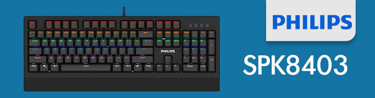 Teclado Mecánico PHILIPS Momentum G403, Ambiglow con 7 modos, USB ...