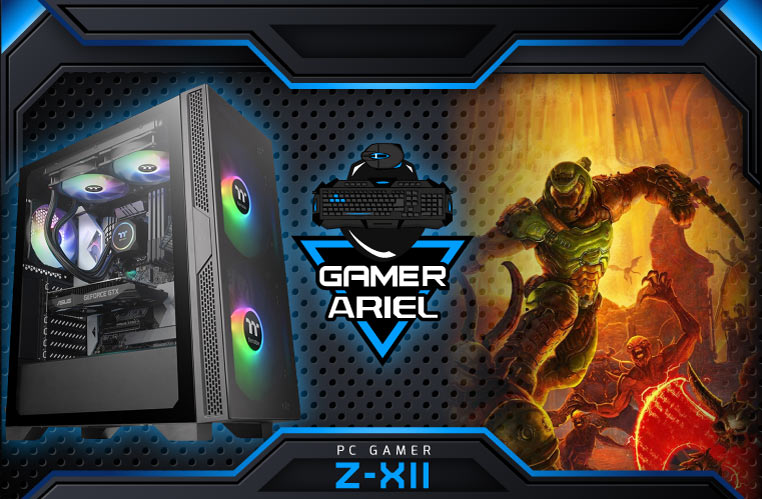 PC Gamer PCEL Ariel Z-XII, Video GeForce RTX 3060, Procesador AMD Ryzen ...