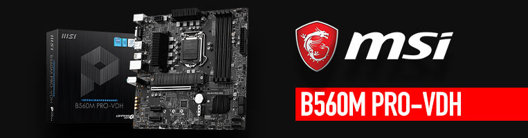 T. Madre MSI B560M PRO-VDH, Chipset Intel B560, Soporta: Intel 10ma y ...