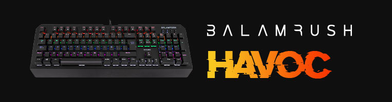Teclado Gamer Balam Rush Havoc, USB, RGB de 4 colores.