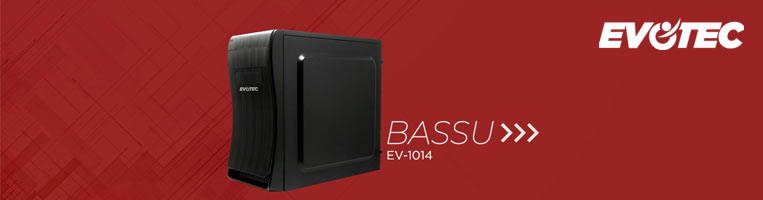 Gabinete Evotec EV-1014, Micro-ATX, Fuente de Poder de 600 W, Color Negro.