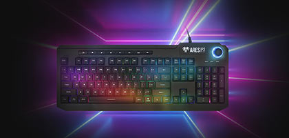 Kit Teclado y Mouse Gamer GAMDIAS ARES P2 RGB, USB. (incluye Mouse Pad).