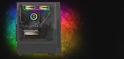 Gabinete Gamer GAMDIAS Argus E3, ATX, RGB, (Sin fuente de poder). Color ...