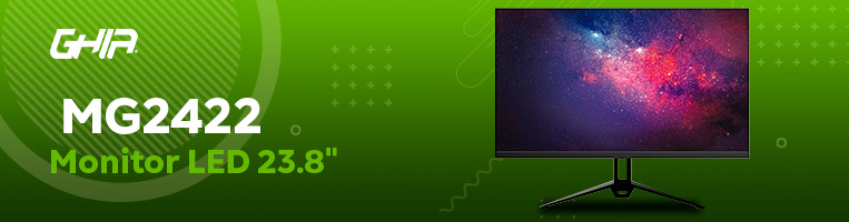 Monitor LED GHIA MG2422 de 23.8", Resolución 1920 x 1080 (Full HD 1080p ...