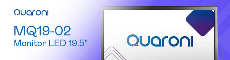 Monitor LED Quaroni MQ19-02 de 19.5", Resolución 1366 x 768, 5 ms ...