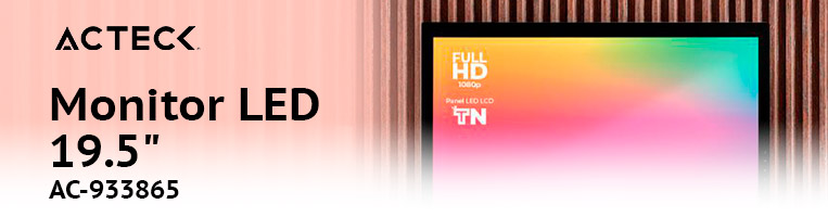 Monitor LED Acteck AC-933865 de 19.5", Resolución 1600 x 900, 10 ms.