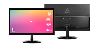 Monitor LED Acteck AC-933865 de 19.5", Resolución 1600 x 900, 10 ms.