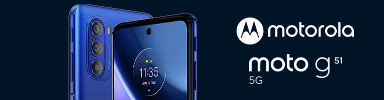 Smartphone Motorola Moto G51 5G: Procesador Snapdragon 480+ (hasta 2.2 GHz), Memoria RAM de 4GB ...