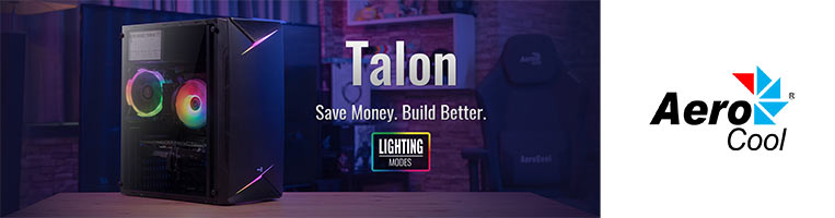 Gabinete Gamer AeroCool Talon, Mid-Tower, ATX, RGB, (sin fuente de ...