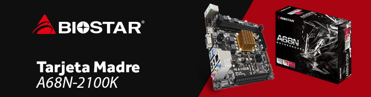 T. Madre Biostar A68N-2100K, Procesador Integrado AMD E1-6010, Memoria ...