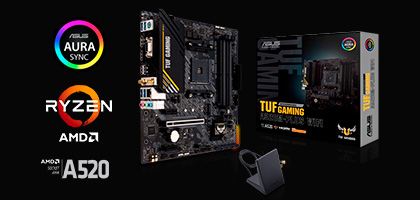 T. Madre Asus TUF GAMING A520M-PLUS WI-FI, Chipset AMD A520, Soporta ...