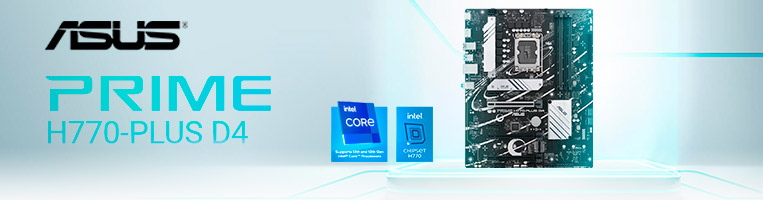 T. Madre Asus PRIME H770-PLUS D4, Chipset Intel H770, Soporta: Intel ...