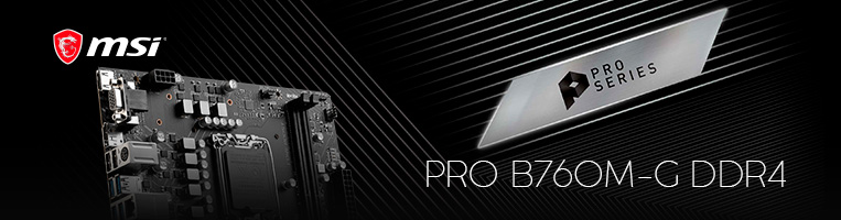 T. Madre MSI Pro B760M-G DDR4, Chipset Intel B760, Soporta: Intel 12va y 13va Generación de ...