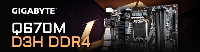 T. Madre GIGABYTE Q670M D3H DDR4: Chipset Intel Q670, Soporta: Intel de ...
