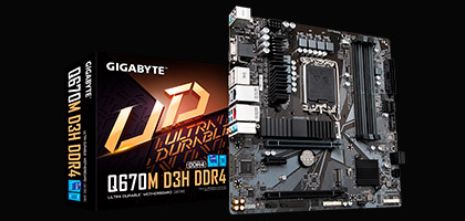 T. Madre GIGABYTE Q670M D3H DDR4: Chipset Intel Q670, Soporta: Intel de ...